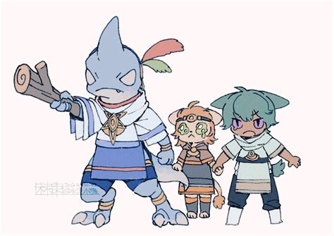 Shuini Xiaomao Koana Ff14 Wuk Lamat Zoraal Ja Final Fantasy Final Fantasy Xiv 1girl