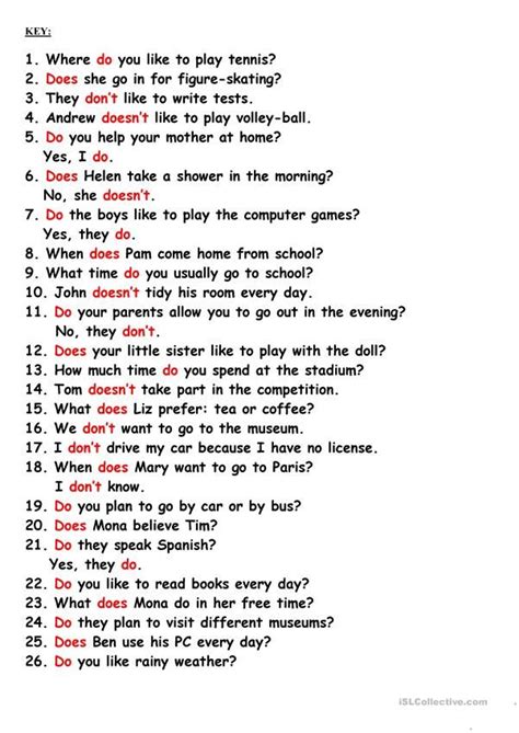 Do Does Don T Doesn T Learn English Words English Vocabulary Words English Worksheets For