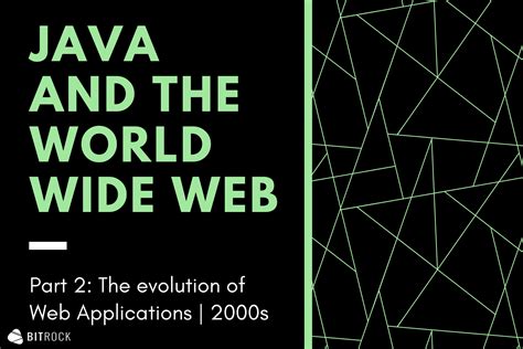 Java The World Wide Web The Evolution Of Web Application