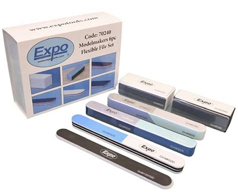 Expo 70240 Modelmakers Flexible File Set