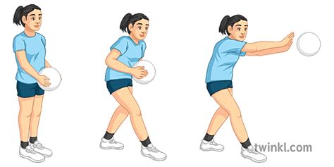 Chest Pass Netball Sports Pe Secondary Illustration Twinkl Chest Pass Netball Sports Pe Secondary Illustration Twinkl