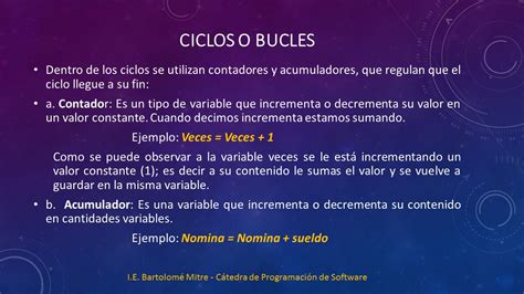 Unidad 4 Estructuras Cíclicas ~ Cátedra De Programación De Software