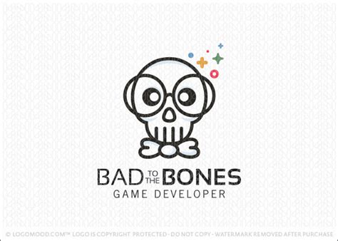 Nerd Skull Buy Premade Readymade Logos For Sale