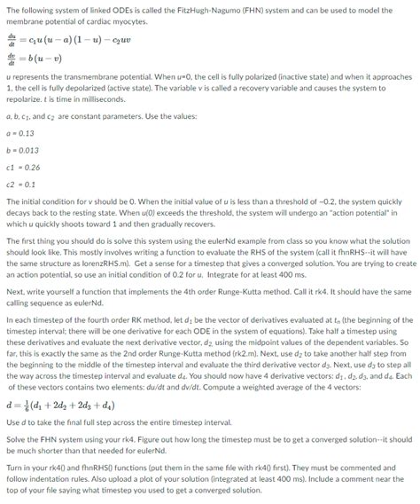 The Following System Of Linked Odes Is Called The