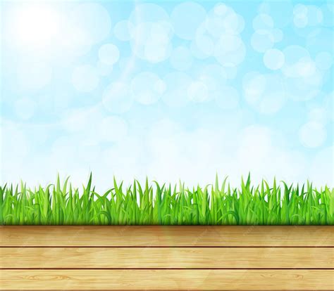 Premium Vector Spring Garden Background Vector