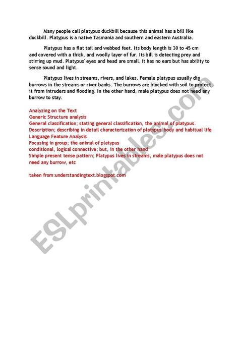 Report Text Example And Generic Structure