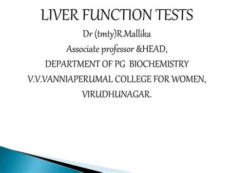 Liver Function Test Lft Ppt