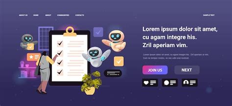 Premium Vector Businesswoman With Robots Marking Complete Tasks On Checklist Business