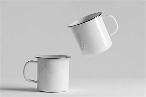 금속 컵 모형 디자인 무료 사진