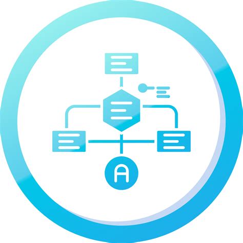Flowchart Solid Blue Gradient Icon 37086785 Vector Art At Vecteezy