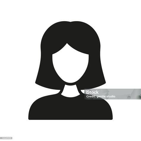 사업가 매니저 리더 여자 실루엣 아이콘 아름 다운 정치인 레이디 글리프 픽토그램입니다 비즈니스 관리자 기호입니다 소녀의 프로필 아바타 여성 사용자 서명 고립된 벡터 그림