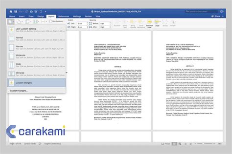 Cara Mengatur Margin 4433 Di Microsoft Word