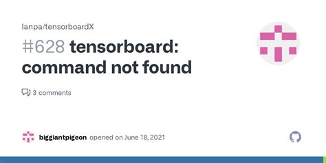 tensorboard command not found · issue 628 · lanpa tensorboardx · github