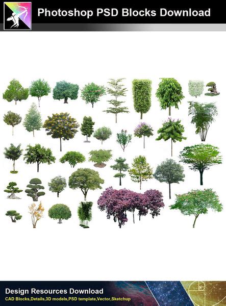 【photoshop Psd Blocks】landscape Tree Psd Blocks 4 【photoshop Psd Blocks】landscape Tree Psd Blocks 4