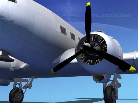 3d Model Dc 3 Douglas