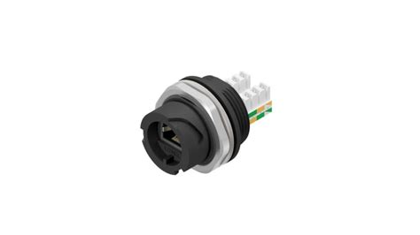 17 10033 Conec 17 100 Series Male Ethernet Connector Threaded Mount