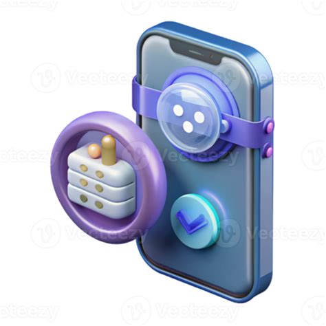 Illustration Of Mobile App Interface With Data Synchronization And Verification 55663943 Png