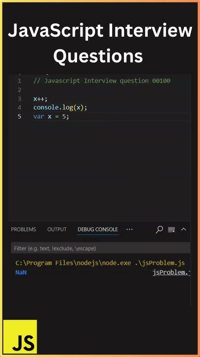Tricky JavaScript Interview Questions | #0100 #coding #javascript - YouTube