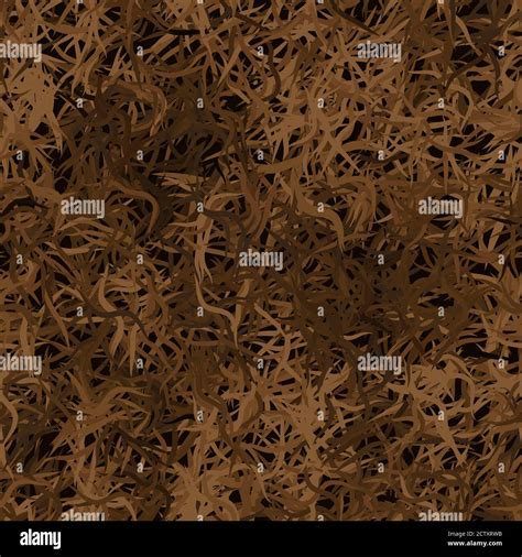 Vector Military Ghillie Camouflage Seamless Pattern With Grass And Leaves Stock Vector Image