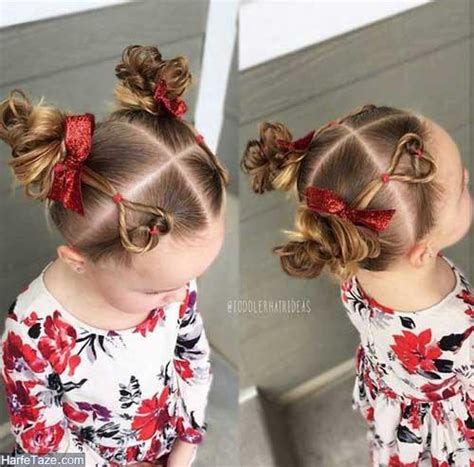 مدلهای بستن مو فانتزی کودکان مدل بستن مو و بافت موی دختربچه ها