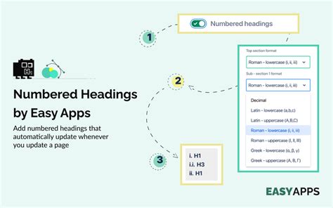 Numbered Headings Easily Number Headings In Confluence Atlassian Marketplace