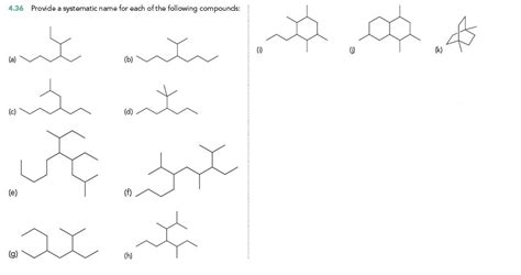 Solved 4 36 Provide A Systematic Name For Each Of The