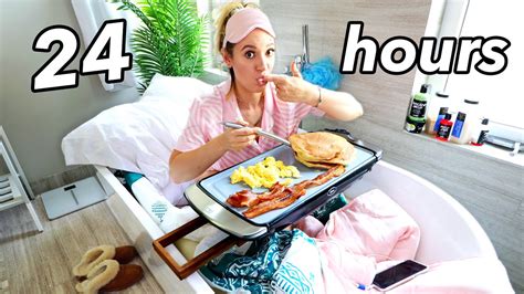 24 Hour Overnight Bathroom Challenge!! - YouTube