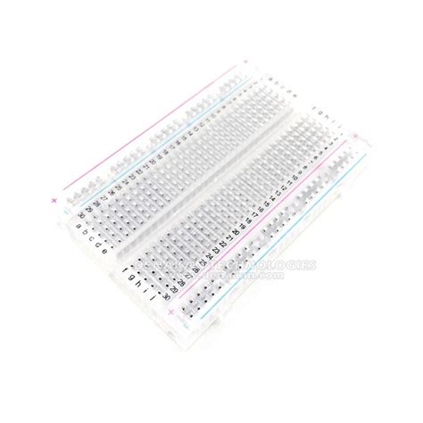 MB Transparent Mini Solderless Breadboard Holes Denakan Technologies