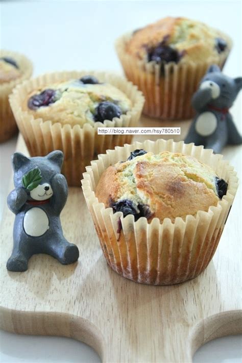 블루베리 크림치즈 머핀 고소하고 부드러운 크림치즈와 상큼한 블루베리의 만남 케미폭발~
