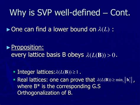 Ppt Shortest Vector In A Lattice Is Np Hard To Approximate Powerpoint Presentation Id678242