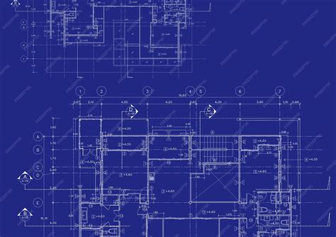 Plano De Planta Diseñado Edificio En El Dibujo Foto Premium