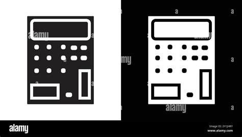 Calculator Icomn Simple Flat Vector Symbol Outline Collection Set Logo