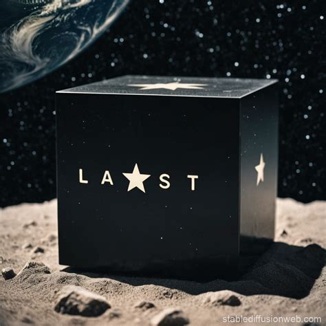 Black Cube In Space Stable Diffusion Online