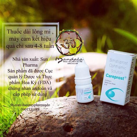 Careprost 3ml Dưỡng dài mi Ấn Độ