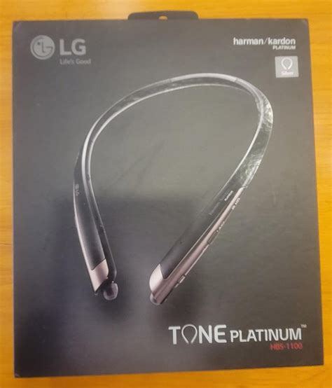 Lg 블루투스 이어폰 Hbs 1100 은색 미개봉품 세컨웨어 헬로마켓