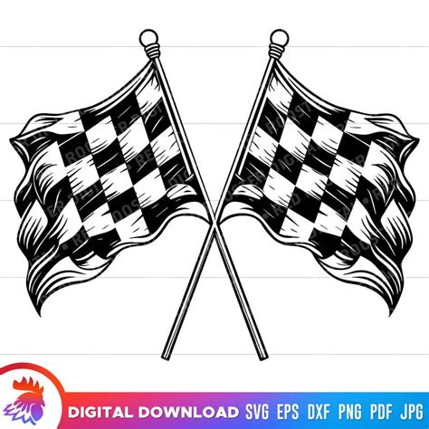 Checkered Flag Svg Etsy