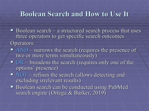 Boolean Search And How To Use It 449 Words Presentation Example