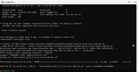 Slow Connection To Anaconda Servers Issue Microsoft WSL GitHub