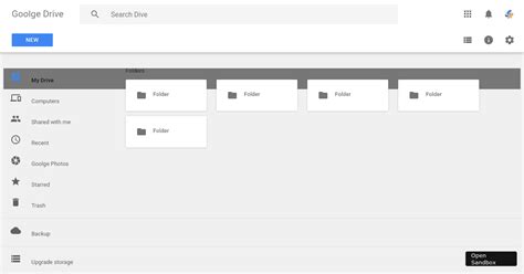 Google Drive Clone Codesandbox