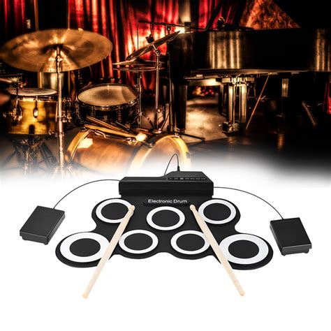 Electronic Roll Up Drum Kit Digital 7 Pad With Dru Grandado