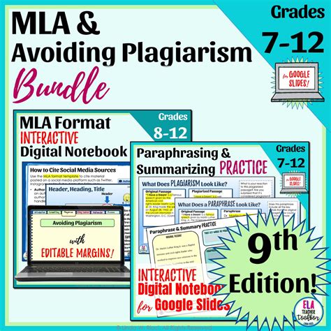 How To Teach Mla Format The Easy Way Ela Teacher Toolbox