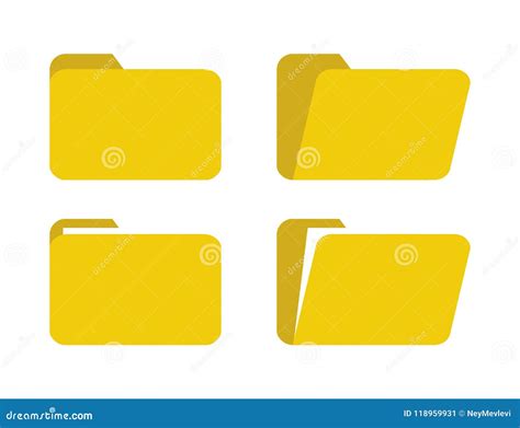 Icon Folder For App Aplication Software And Button Website Stock Vector Illustration Of