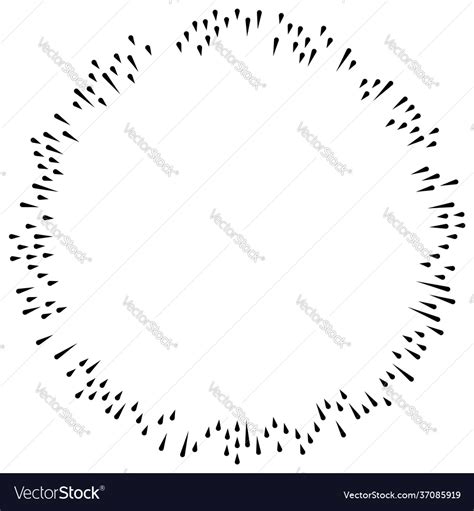 Segmented Circular Concentric Circle Element Vector Image