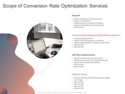Scope Of Conversion Rate Optimization Services Ppt Powerpoint