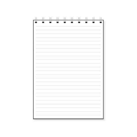 Premium Vector Realistic Notebook Isolated On White Background Vector