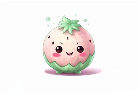 Melon Kawaii Food Graphic By Poster Boutique · Creative Fabrica