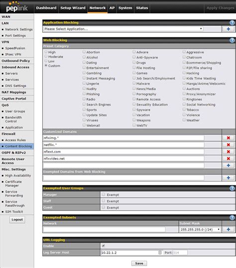 use peplink s firewall feature to block netflix tips and tricks