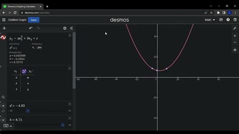 Automatic Parabola Desmos Animation - YouTube