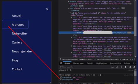 Mobile Menu Needs A Specific Padding Setting Different From Menu Items