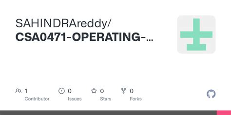 GitHub SAHINDRAreddy CSA OPERATING SYSTEM